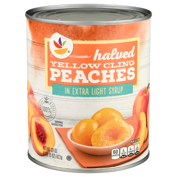 Save on Our Brand Halved Yellow Cling Peaches in Extra Light Syrup ...