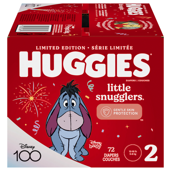 Save on Huggies Little Snugglers Size 2 Baby Diapers 12-18 lb Order ...