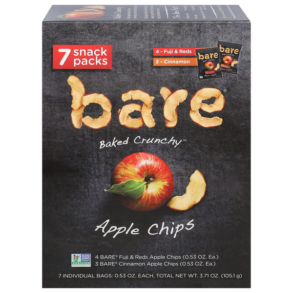 Save on Bare Fruit Apple Chips Snack Packs - 7 ct Order Online Delivery ... Save on Bare Fruit Apple Chips Snack Packs - 7 ct Order Online Delivery ...