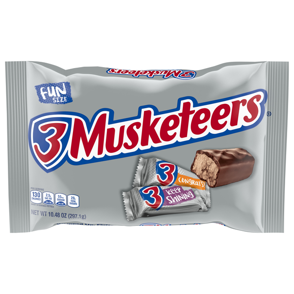 Save on 3 Musketeers Milk Chocolate Candy Bars Fun Size Order Online ...