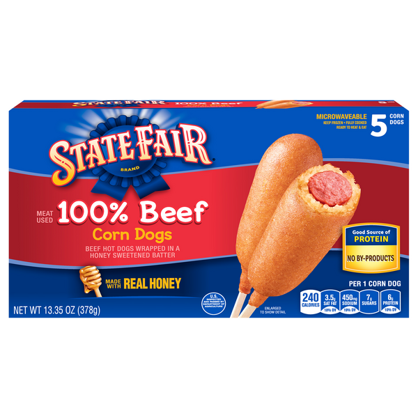 Save on State Fair Corn Dogs 100% Beef made with Real Honey - 5 ct ...