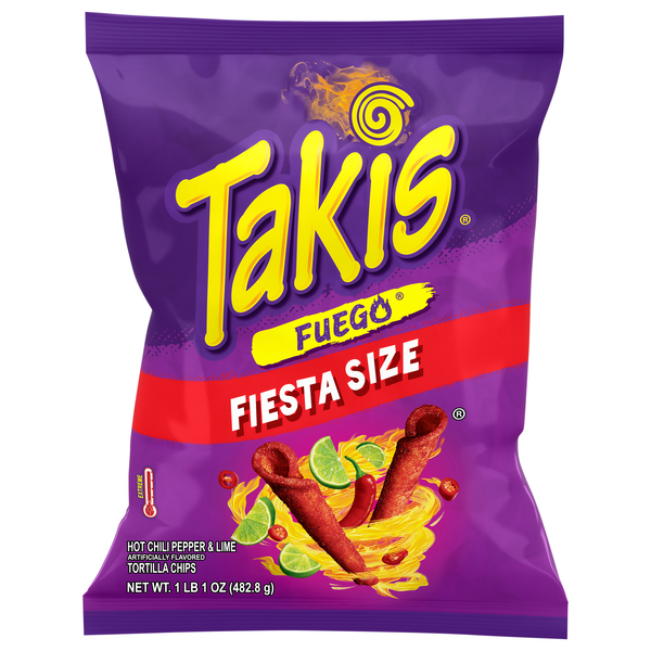Save on Takis Fuego Fiesta Size Tortilla Chips Hot Chili Pepper Order ...