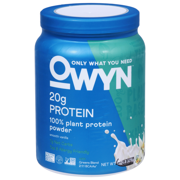 Save on OWYN Smooth Vanilla 20g 100% Plant-Based Protein Powder Order ...