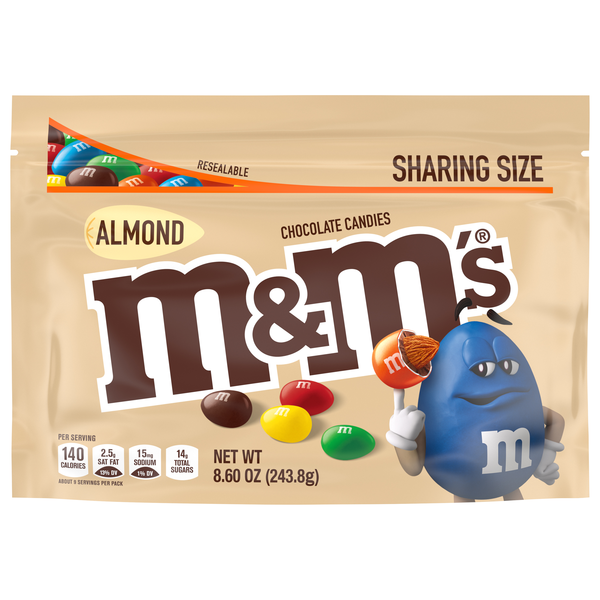Save on M&M's Almond Milk Chocolate Candy Sharing Size Order Online ...