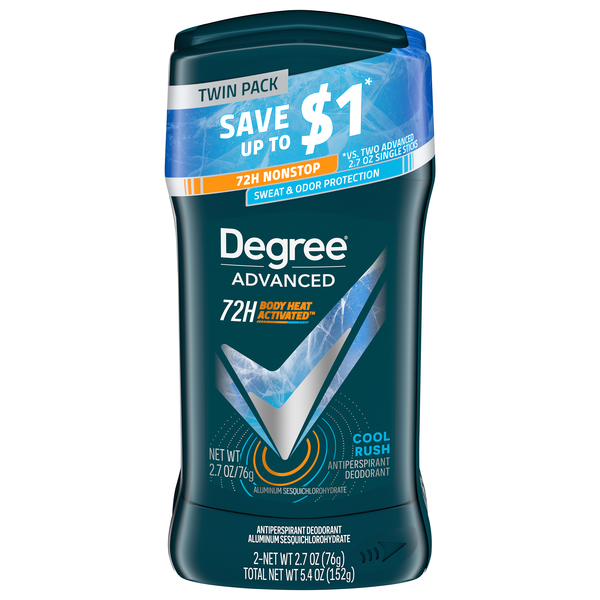 Save on Degree Men's Cool Rush Antiperspirant Deodorant Sticks - 2 ct ...