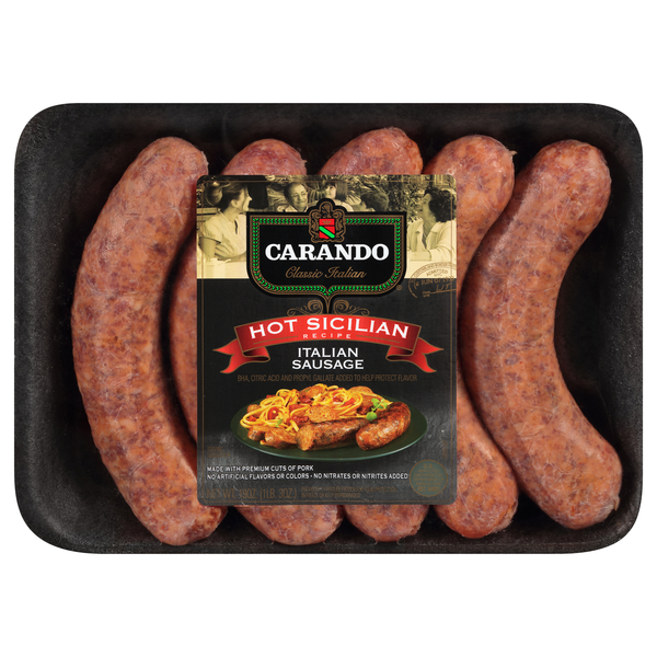 Save on Carando Hot Sicilian Recipe Italian Sausage - 5 ct Order Online ...