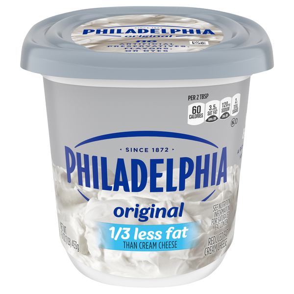 Save on Philadelphia Reduced Fat Original Cream Cheese Spread Order ...