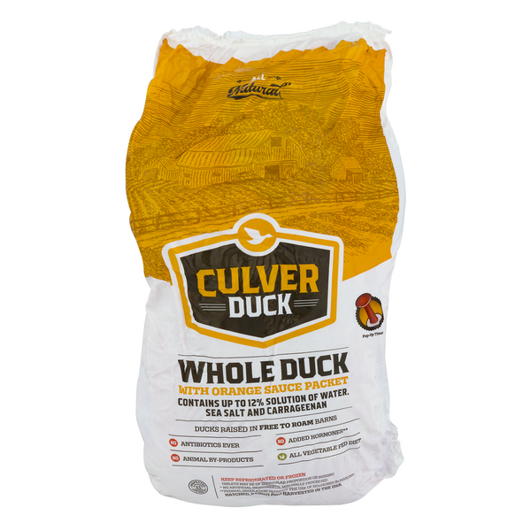 Save on Culver Duck Whole Duck with Orange Sauce Packet Frozen Order ...