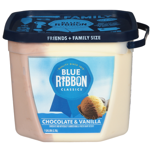Save on Blue Ribbon Classics Chocolate & Vanilla Frozen Dairy Dessert ...