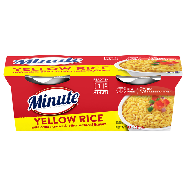 Save on Minute 60 Second Microwave Yellow Rice Cups - 2 ct Order Online ...