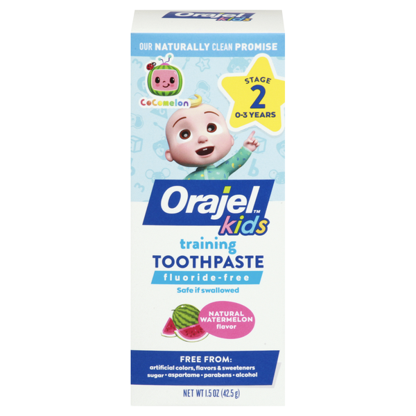 Save on Orajel Kids CoComelon Watermelon Fluoride-Free Training ...