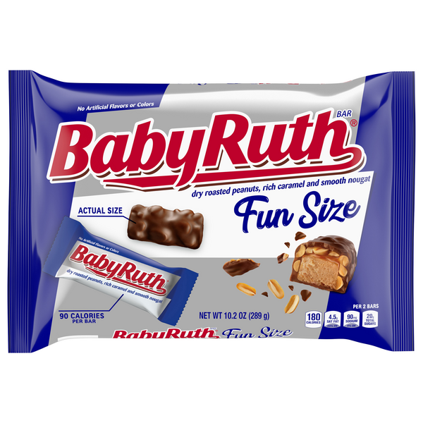 Save on Baby Ruth Peanuts Caramel & Nougat Candy Bars Fun Size Order ...