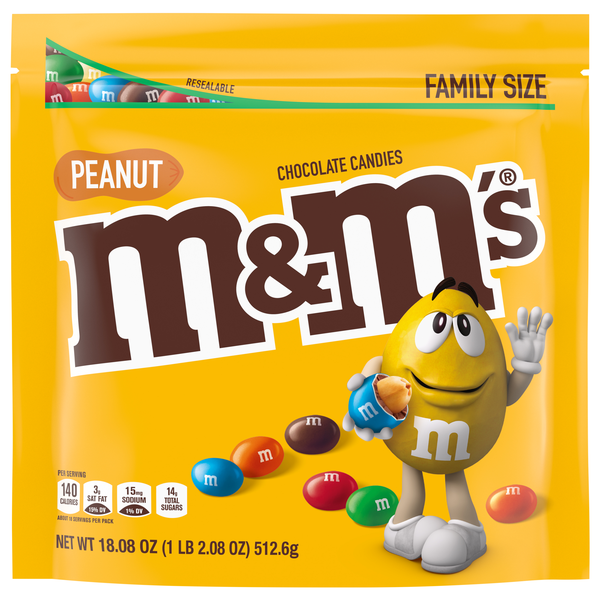 Save on M&M's Peanut Milk Chocolate Candy Family Size Order Online ...