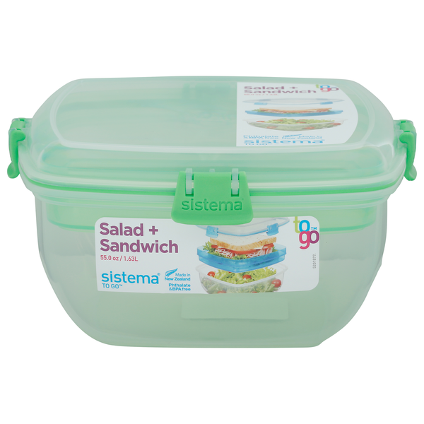 Save on Sistema To Go Salad + Sandwich Food Storage 55 oz Order Online ...