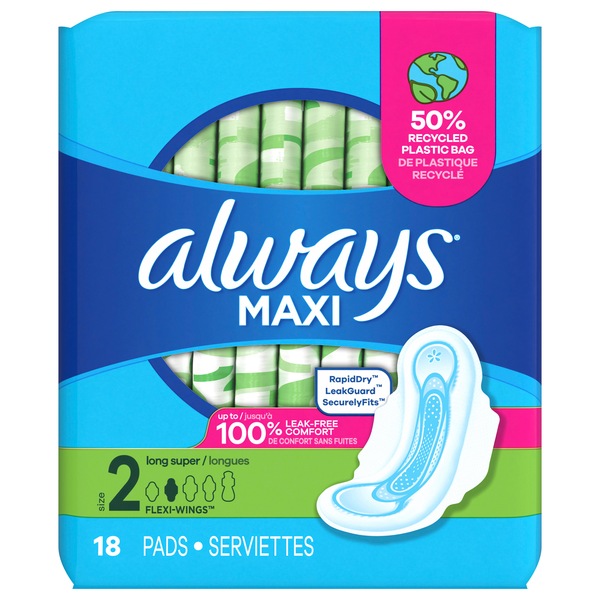 Maxi Pads - Order Online & Save | Giant