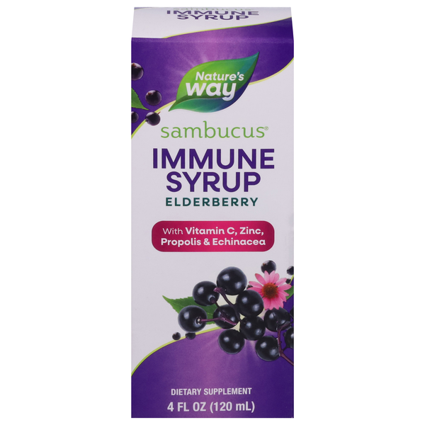 Save on Nature's Way Sambucus Elderberry Immune Syrup Order Online ...