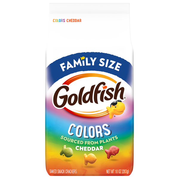 Save on Pepperidge Farm Goldfish Colors Cheddar Cheese Crackers Family ...