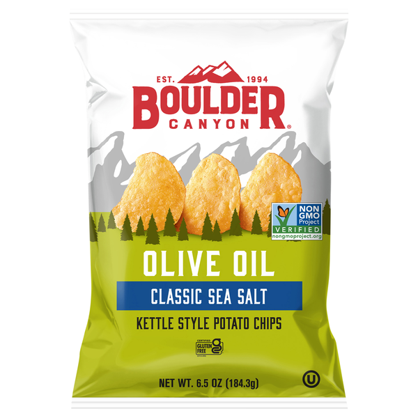 Save on Boulder Canyon Olive Oil Sea Salt Kettle Cooked Potato Chips ...
