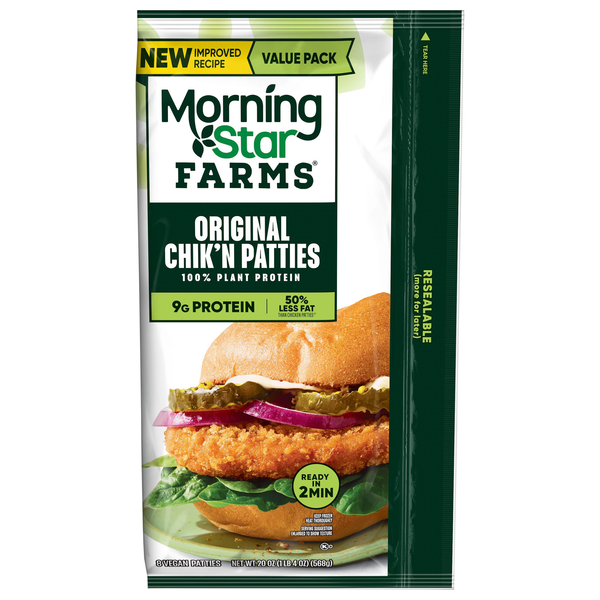 Save on MorningStar Farms Plant Based Original Chik'n Patties - 8 ct ...
