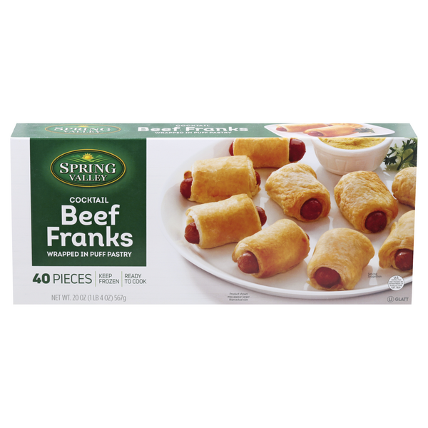 Save on Spring Valley Beef Franks Wrapped in Puff Pastry Frozen - 40 ct ...