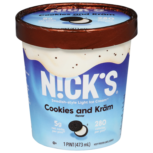 Save on Nick's Cookies & Kram Swedish-Style Light Ice Cream Order ...