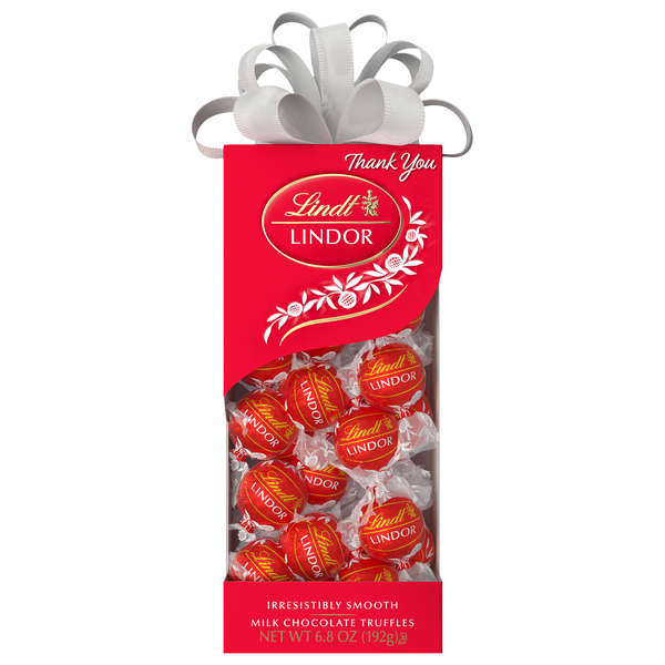 Save on Lindt Lindor Milk Chocolate Truffles Candy Thank You Gift Box ...