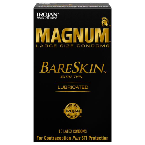 Save on Trojan Magnum BareSkin Extra Thin Large Size Lubricated Condoms ...
