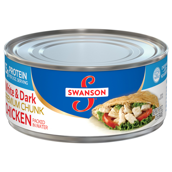 Save on Swanson Premium White & Dark Chicken Chunked Packed In Water ...