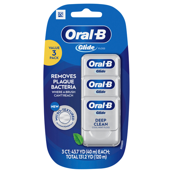 Save on Oral-B Glide Pro-Health Deep Clean Floss Cool Mint - 3 ct Order ...