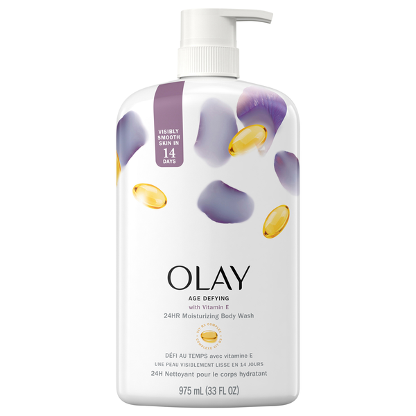 Save on Olay Age Defying with Vitamin E Moisturizing Body Wash Pump ...