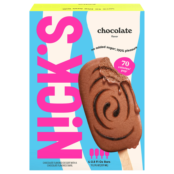 Save on N!ck's No Added Sugar Chocolate Frozen Dessert Bars - 4 ct ...