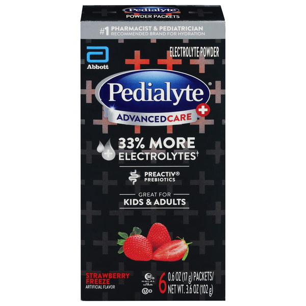 Save on Pedialyte Strawberry Freeze Electrolyte Powder Packets - 6 ct ...