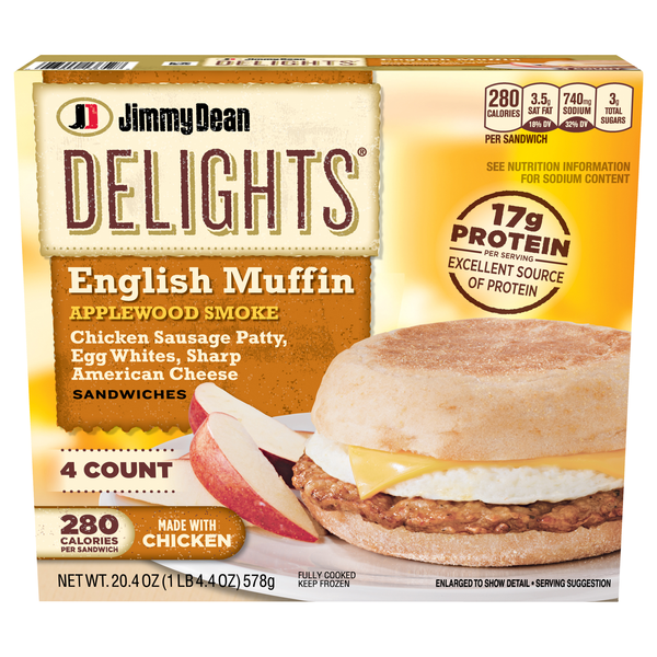 Save on Jimmy Dean Delights English Muffin Chicken Sausage Applewood ...