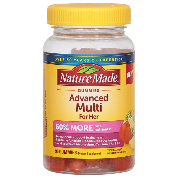 Save on Nature Made Advanced Multi For Her Tropical Fruit Gummies Order ...