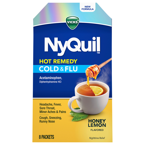 Save on Vicks NyQuil Hot Remedy Cold & Flu Powder Mix Packets Order ...