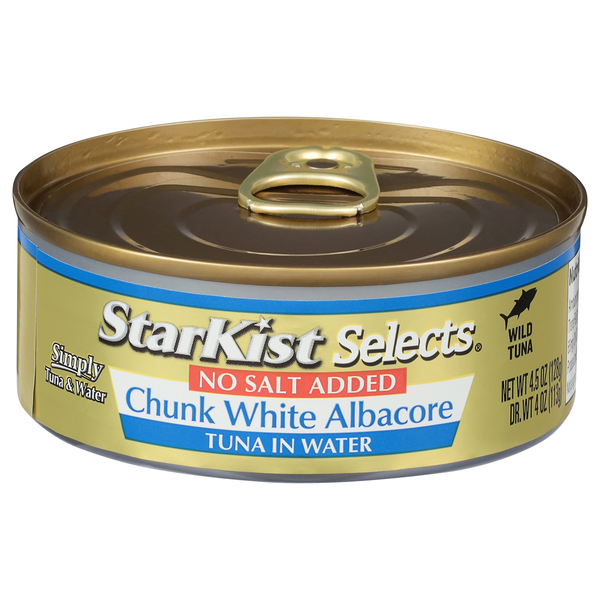 Save on StarKist Selects No Salt Added Wild Chunk White Albacore Tuna ...