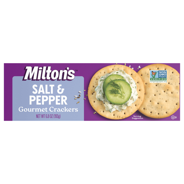 Save on Milton's Salt & Pepper Gourmet Crackers Order Online Delivery ...