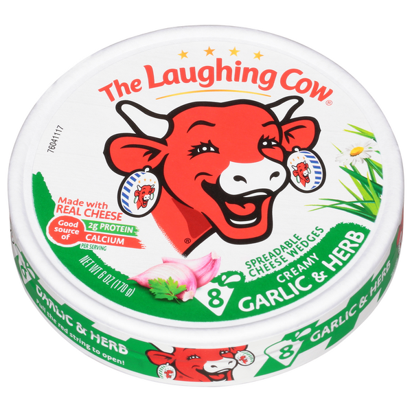 Save On The Laughing Cow Spreadable Cheese Wedges Creamy Swiss Garlic