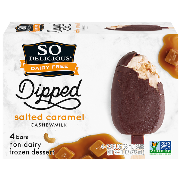 Save On So Delicious Dipped Cashew Milk Frozen Dessert Bars Salted