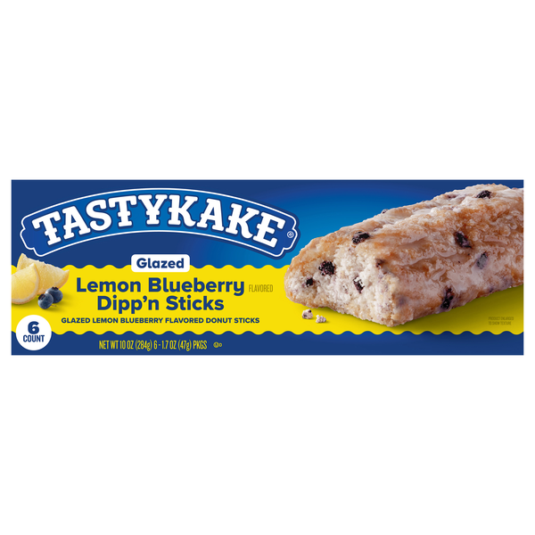 Save on Tastykake Glazed Lemon Blueberry Dipp'n Donut Sticks - 6 ct ...