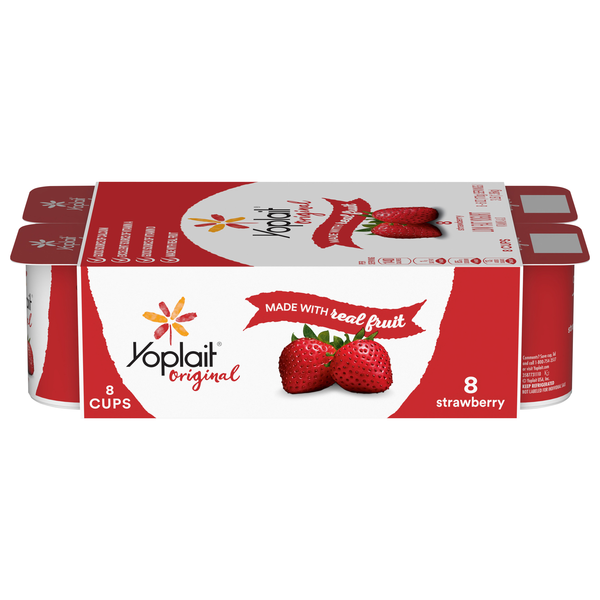 Save on Yoplait Original Low Fat Strawberry Yogurt Cup - 8 ct Order ...