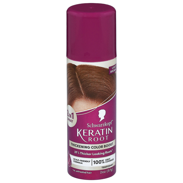 Save on Schwarzkopf Keratin Root Temporary 2 in 1 Spray Light Brown ...