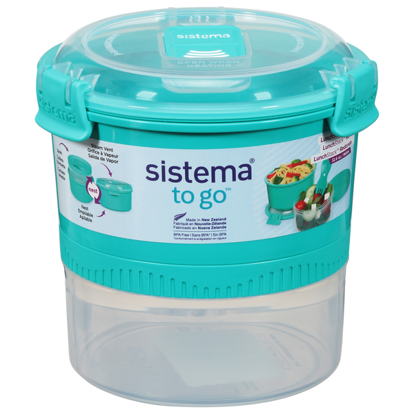 Save on Sistema To Go Round Lunch Stack Food Storage Container 32.6 oz ...