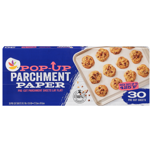 Save on Our Brand Pop-Up Parchment Paper Pre-Cut Sheets 10.7 X 13.6 ...