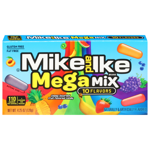 Save on Mike & Ike Mega Mix Fruit Flavored Candies Movie Theater Box ...
