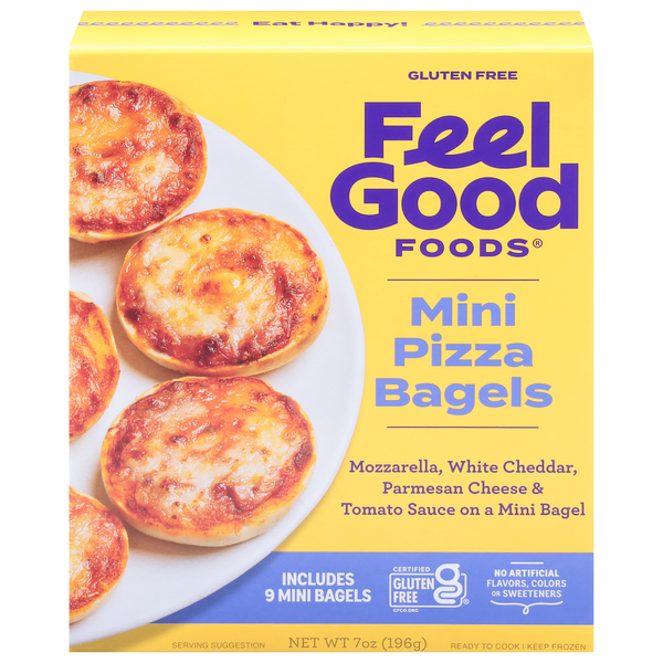 Save on Feel Good Foods Gluten Free Mini Pizza Bagels - 9 ct Frozen ...