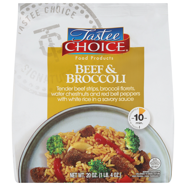 Save on Tastee Choice Beef & Broccoli Frozen Skillet Meal Order Online ...
