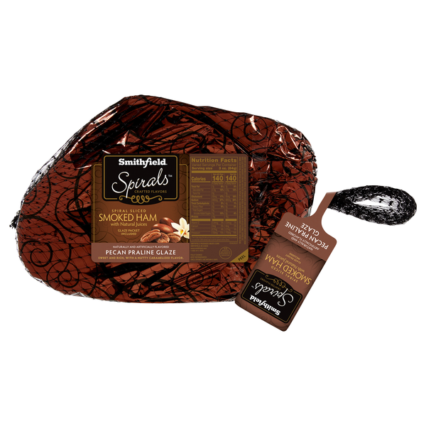 Save on Smithfield Pecan Praline Spiral Sliced Smoked Ham with Glaze ...