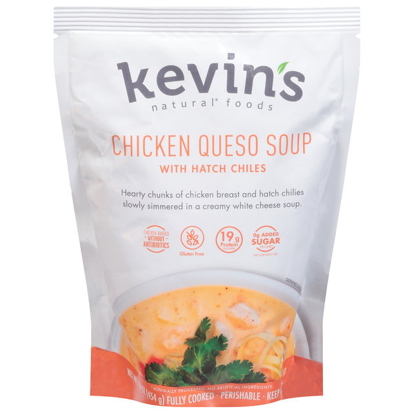 Save on Kevin's Natural Foods Chicken Queso Soup with Hatch Chilies ...