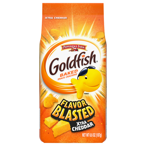 Save on Pepperidge Farm Goldfish Flavor Blasted Xtra Cheddar Cheese ...